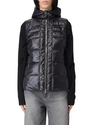 Patrizia Pepe Quilted Hooded Vest - Black