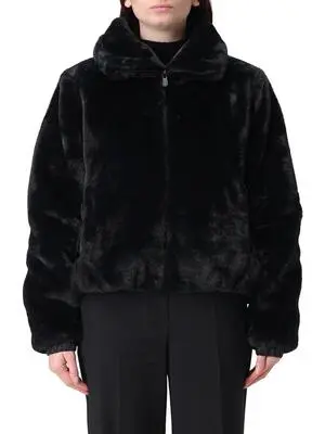 SAVE THE DUCK Fur Coat - Black