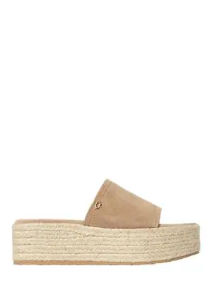 GIANVITO ROSSI Espadrille Platform Heeled Sandals - Beige