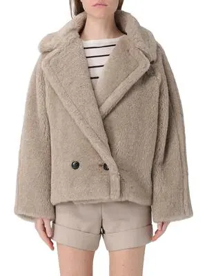 Max Mara Max Mara Fur Coat Sand