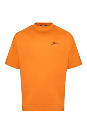 Jacquemus Le T-shirt Halteres 'athletic Club - Orange