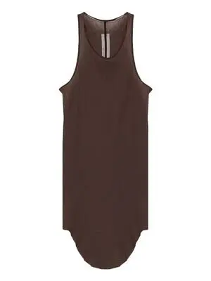 Rick Owens Basic Rib Tank - Brown