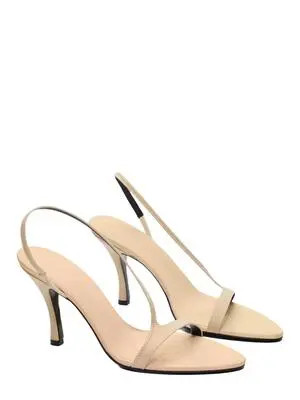 Loulou De Saison Lane Top-strap Heeled Sandals - Neutrals