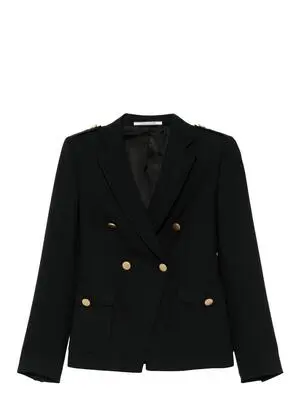 Tagliatore Wool Double-breasted Jacket - Black
