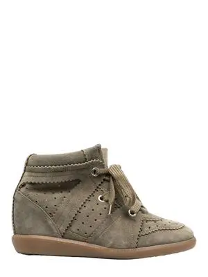 Isabel Marant Bobby Leather Sneakers Grey