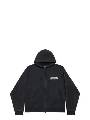 Balenciaga Masking Tape Hoodie - Black