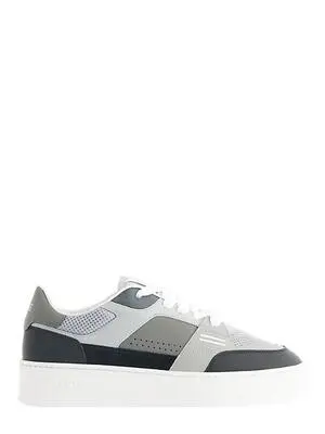 ARNE Arena 2.0 Leather Trainers - Grey Mid