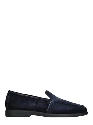 Santoni Malibu Suede Loafers - Navy