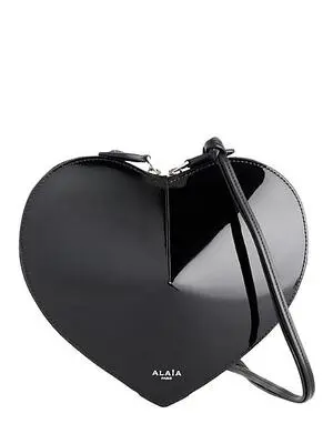 Alaïa Le Coeur Patent Leather Bag Noir