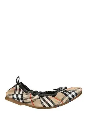 Burberry Check Pumps - Beige Comb