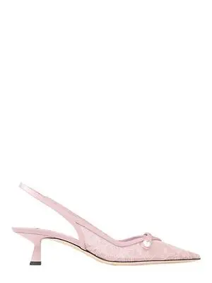JIMMY CHOO Amita 45 Slingback Heeled Pumps - Rose/rose