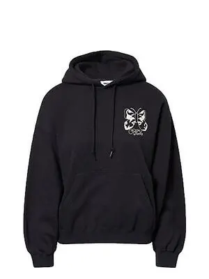Obey Butterfly Relaxed-fit Cotton-blend Hoody - Digital Black