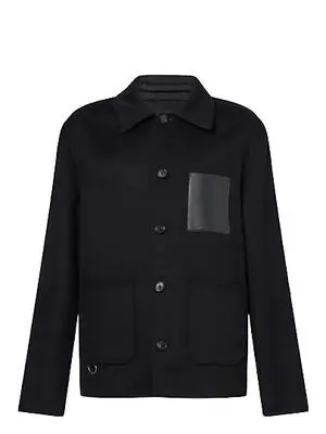 Loewe Workwear Wool And Cashmere Jacket - Black
