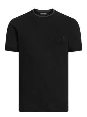 Dolce & Gabbana Embroidery-logo T-shirt - Black