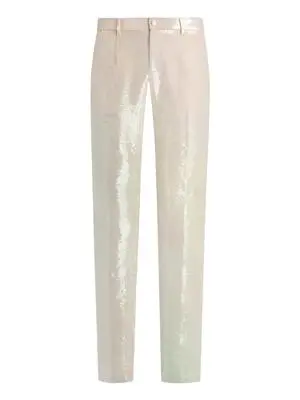 Dolce & Gabbana Sequin-embellished Trousers - Neutrals