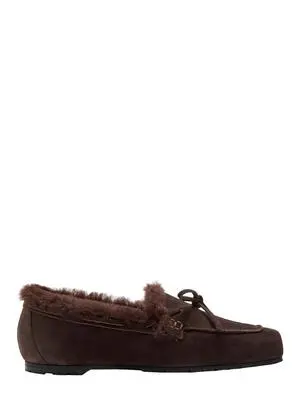 AeydĒ Jasper Shearling-lined Loafers - Brown