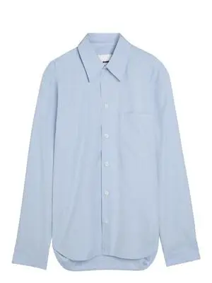 JIL SANDER Cotton-poplin Shirt - Blue