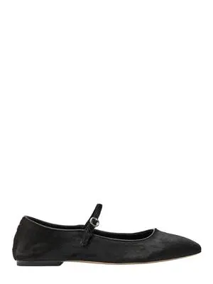 AeydĒ Uma Pony Hair Mary Jane Flats - Black
