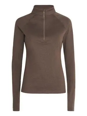 Varley Always Warm Half-zip Base Layer Top - Brown