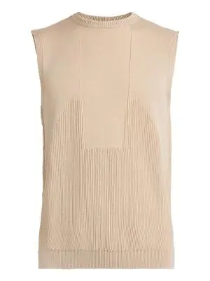RICK OWENS Virgin Wool Jacquard Tank Top