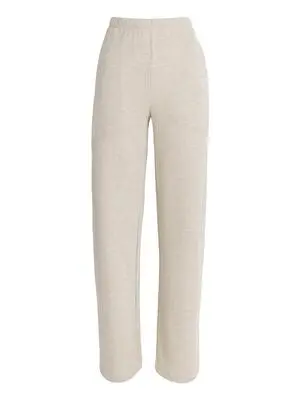 Eterne Cotton-blend Wide-leg Sweatpants - Beige