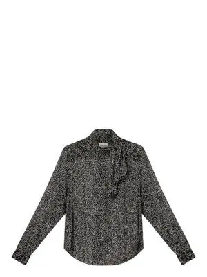 MARANT ETOILE Leona Top - Black/ecru