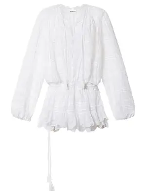 MARANT ETOILE Floral Lace Dress - White