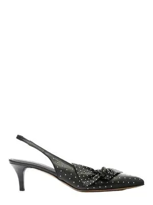 Isabel Marant Palmo Studded Leather Pumps - Black/silver