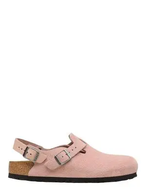 BIRKENSTOCK Tokio Suede Clogs - Pink Clay