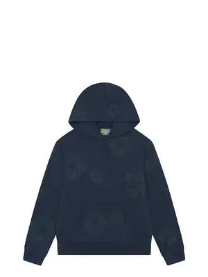DENIM TEARS Mono Cotton Wreath Hoodie - Navy Blue