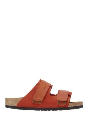BIRKENSTOCK Uji Nubuck Sandals - Rust Brown