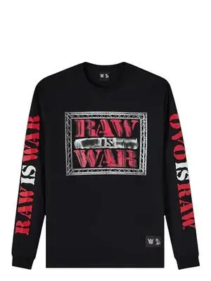 OVO X Wwe Raw Is War Long Sleeve Tee Shirt - Black