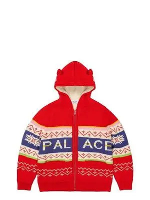 PALACE Hooded Knit - Red