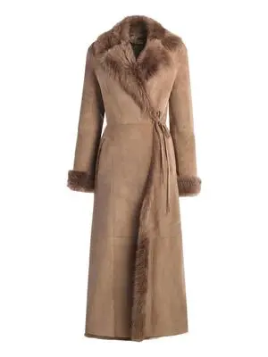 Nour Hammour Joni Long Coat - Mink