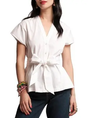 FRANCES VALENTINE Eve Top - White