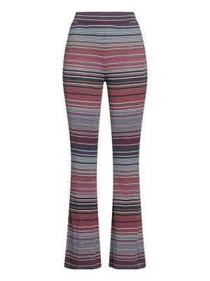 Missoni Flared Intarsia-knit Pants - Navy