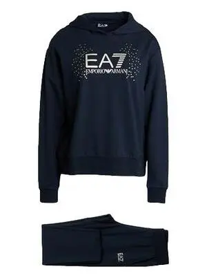 EA7 Tracksuit In Cotton, Modal, And Elastane - Blue
