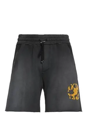 Amiri Cotton Fleece Athletic Shorts - Black