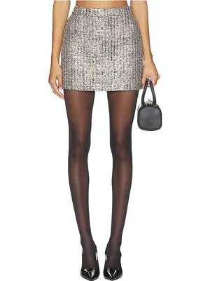 Generation Love Kendra Tweed Mini Skirt - Gold Multi