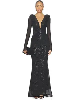 ZHIVAGO The Bloom Way Gown - Black