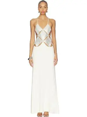 Delfi Gaia Maxi Dress - Ivory