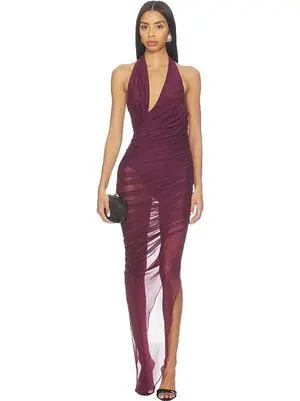 Nbd Noam Maxi Dress - Deep Plum