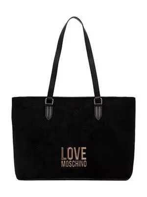 Moschino Checked-pattern Tote Bag - Black