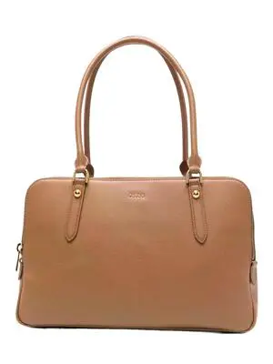 Furla Textured Leather Tote - Brown