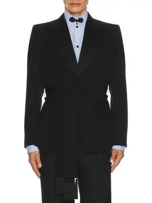 Valentino Garavani Classic Blazer Jacket In Black - Nero