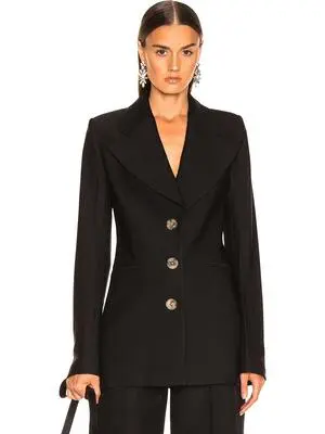 Khaite Mckenna Long Blazer - Black