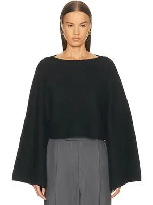 EAVES Whinnie Knit Cape - Black