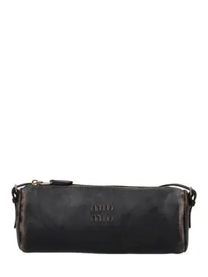 Miu Miu Lamb Nappa Pouch - Brown