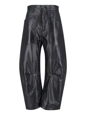 NILI LOTAN Shon Leather Pants - Black