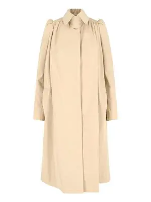 Alexander McQueen Cotton Trench Coat - Beige